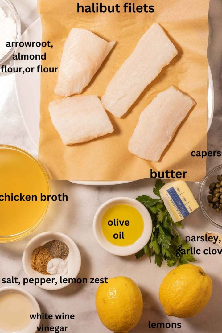 Halibut Piccata ⋆ Deb's Daily Dish