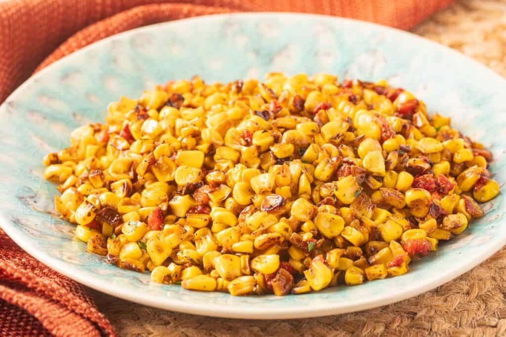 Blackened Corn with Red Pepper ⋆
